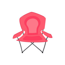 Modern folding chair cartoon Royalty Free Vector Image