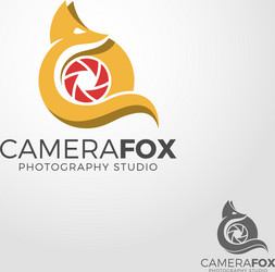 Hot shot photography - camera logo Royalty Free Vector Image