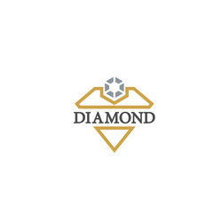 Diamond logo luxury premium brand Royalty Free Vector Image