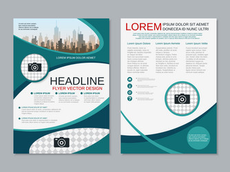 Modern professional two-sided flyer design Vector Image