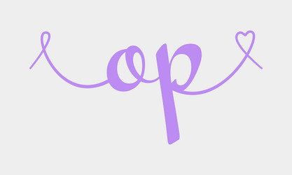 Pd initial wedding monogram calligraphy hand Vector Image