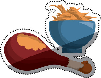 Shredded Chicken Vector Images (44)