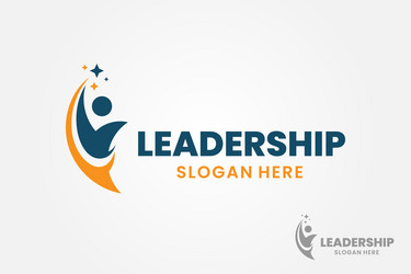 Success people logo template design leadership Vector Image