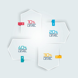 4 part chart scheme infographic Royalty Free Vector Image