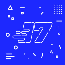 Number 17 Vector Images (over 1,200)