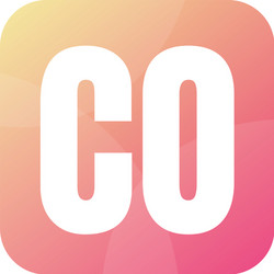 Co letter logo design with simple style Royalty Free Vector