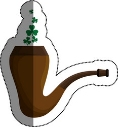 Elf smoking pipe icon Royalty Free Vector Image