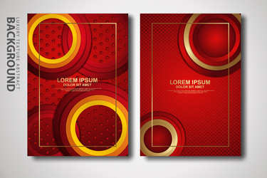 Two set cover design template with luxury Vector Image
