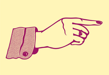 Vintage Pointing Finger Sign Vector Images (over 1,100)