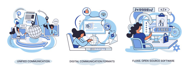 Word cloud of software related items digital Vector Image