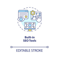 Built in inflation concept icon Royalty Free Vector Image