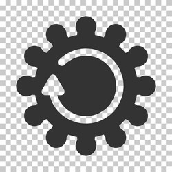 Cog rotation direction icon Royalty Free Vector Image