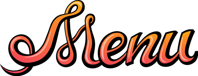 Kids menu dishes title Royalty Free Vector Image