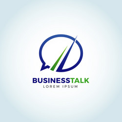 Talk business icon outline speak think Royalty Free Vector