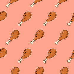 Little chicken seamless pattern Royalty Free Vector Image