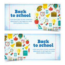 Horizontal autumn banners Royalty Free Vector Image