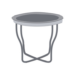 Furniture folding table cartoon Royalty Free Vector Image