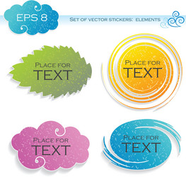 Water labels and stickers Royalty Free Vector Image