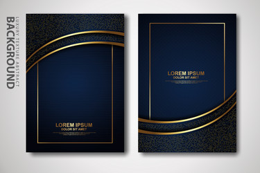 Two set cover design template with luxury Vector Image