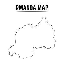 Abstract silhouette rwanda simple map Royalty Free Vector