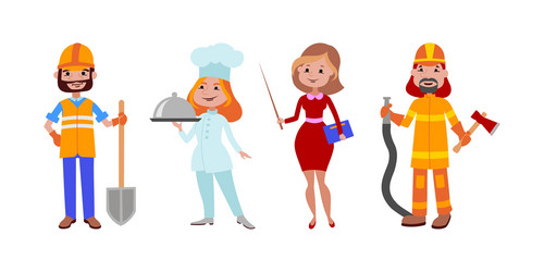 Different characters of creative professions Vector Image