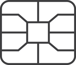 Emv chips for banking plastic card digital nfc Vector Image