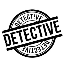 Detective rubber stamp Royalty Free Vector Image