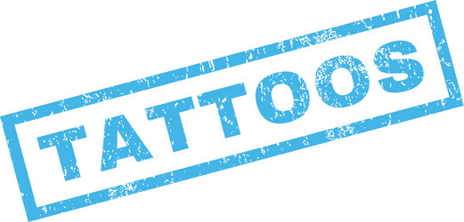 No tattoo rubber stamp Royalty Free Vector Image