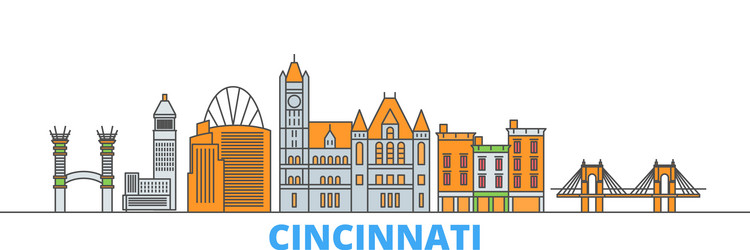 Cincinnati Skyline Vector Images (over 100)