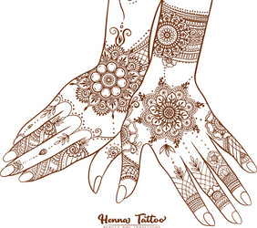 Mehandi Hands Vector Images (over 130)