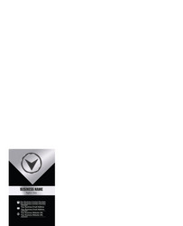 Silver background business card template design Vector Image