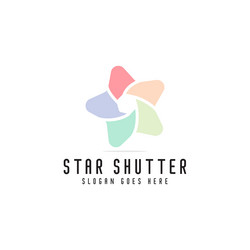 Modern star logo design simple conceptual Vector Image