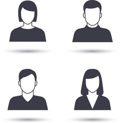 User sign dark gray icon Royalty Free Vector Image