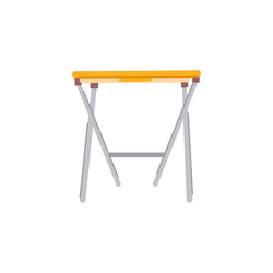 Furniture folding table cartoon Royalty Free Vector Image