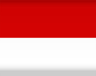 National flag monaco Royalty Free Vector Image