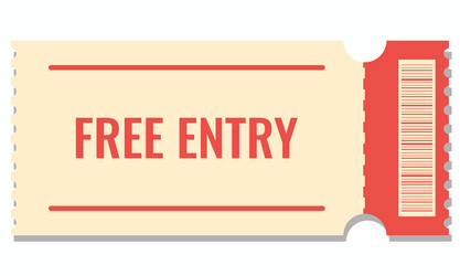 Retro coupon ticket retro sticker Royalty Free Vector Image