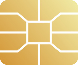 Set emv chip icon digital for banking Royalty Free Vector