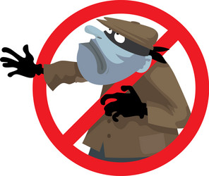 No terrorism stop terror sign anti Royalty Free Vector Image