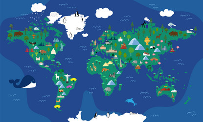 World Map Cartoon Vector Images (over 15,000)