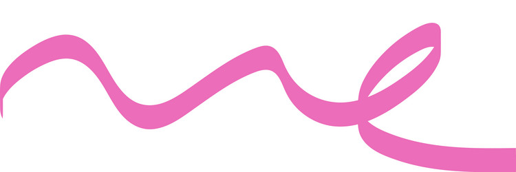 Pink ribbon graphic design template isolated Vector Image