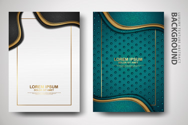 Two set cover design template with luxury Vector Image
