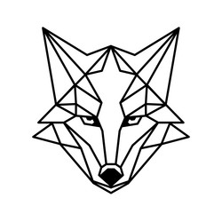 Wolf face design Royalty Free Vector Image - VectorStock