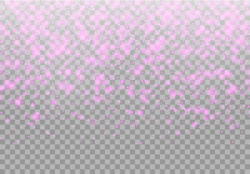 Pink glitter sparkle on a transparent background Vector Image