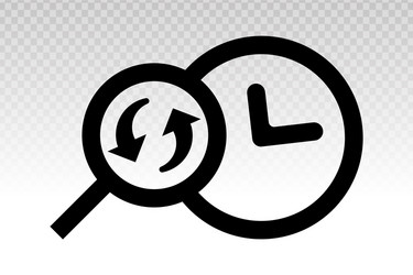 Account history search history icon - line art Vector Image