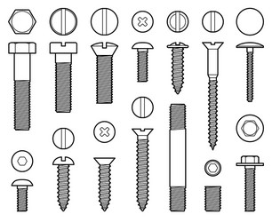 Screw icon cartoon Royalty Free Vector Image - VectorStock