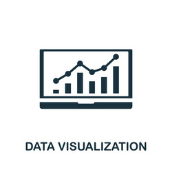 Data visualization icon simple element from Vector Image