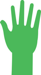 Open hand icon Royalty Free Vector Image - VectorStock