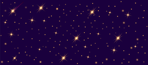 Starry sky with bright and dim stars dark star Vector Image