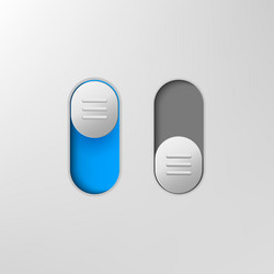 Phone switch icon on off toggle for design Vector Image