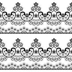 Victorian lace seamless design old fashioned Vector Image